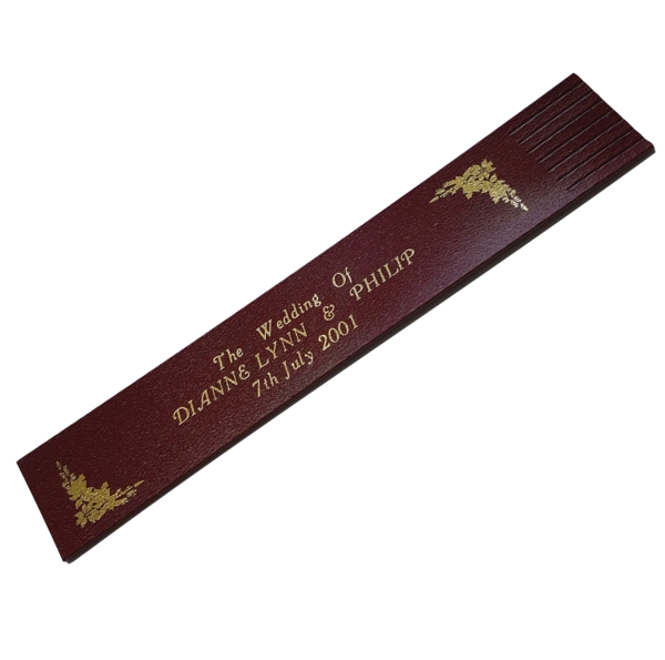 Printed promotional leather bookmarks | Gold Graphics Printers